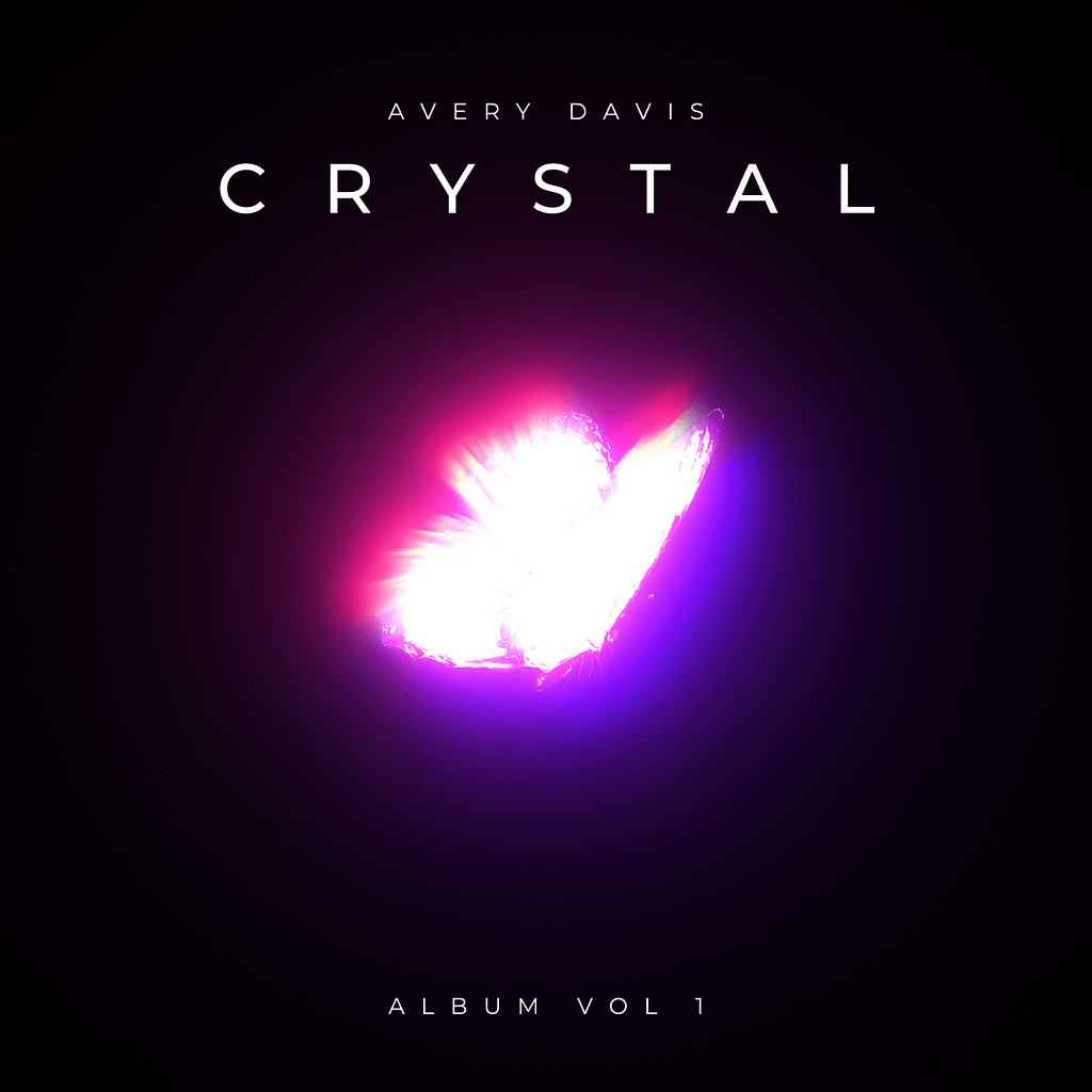 Crystal Music Album Cover Artwork Canva Template - Peetaly Studio